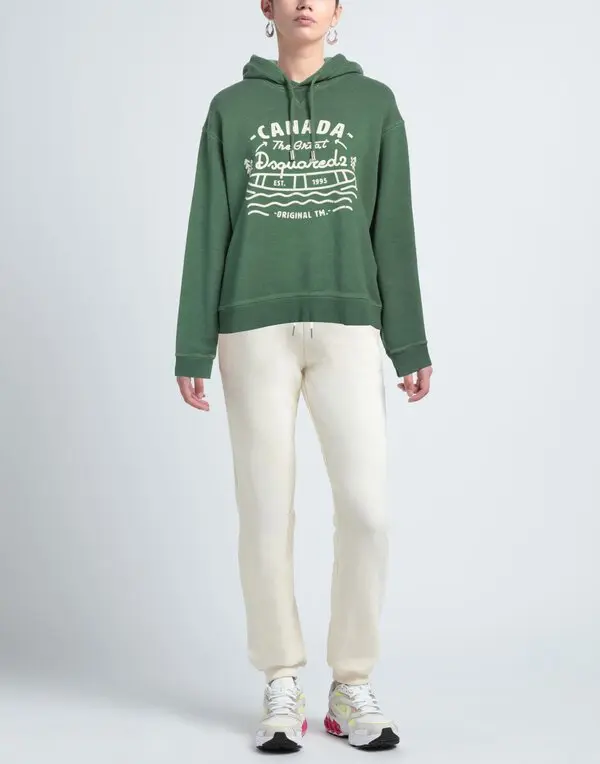 Dsquared2 Cotton Sweatshirt With Graphic Print - Green