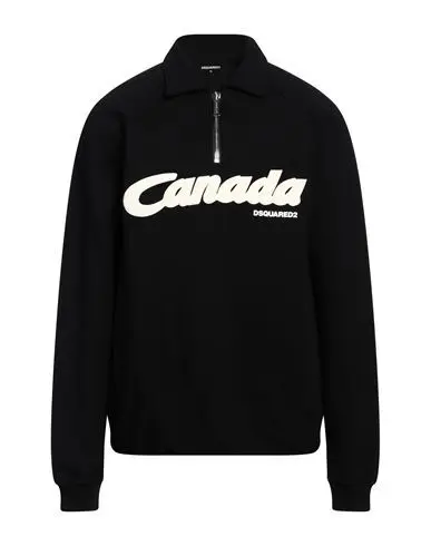 Dsquared2 Polo Collar Sweatshirt - Black