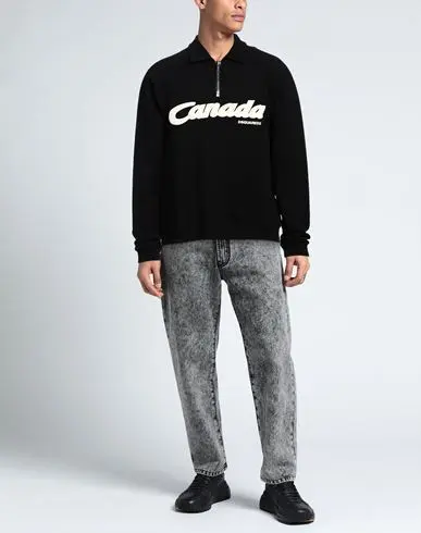 Dsquared2 Polo Collar Sweatshirt - Black