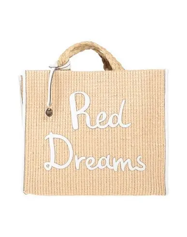 Red Valentino Raffia And Leather Shopper Tote