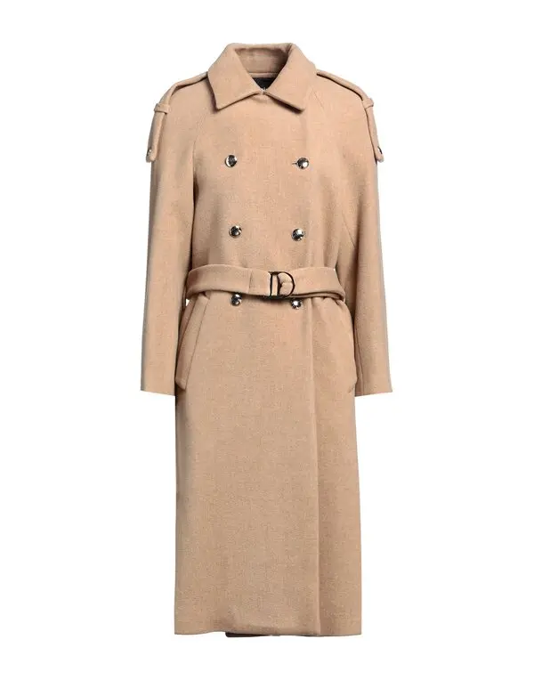 Maje Wool Blend Belted Coat