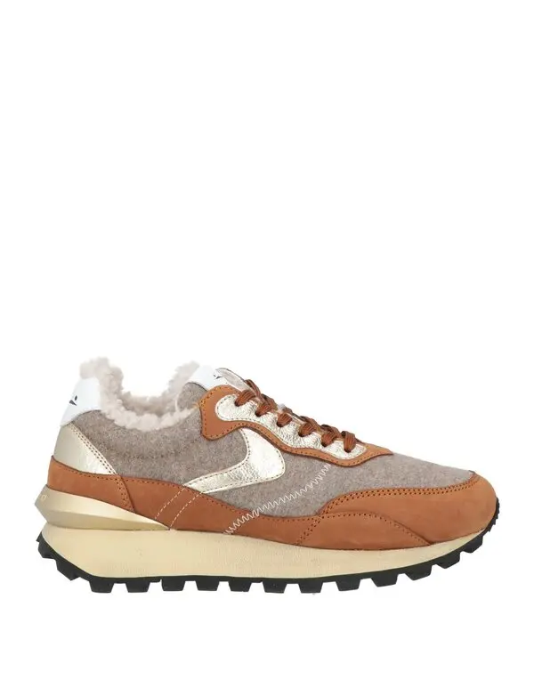VOILE BLANCHE Leather And Textile Sneakers - Grey