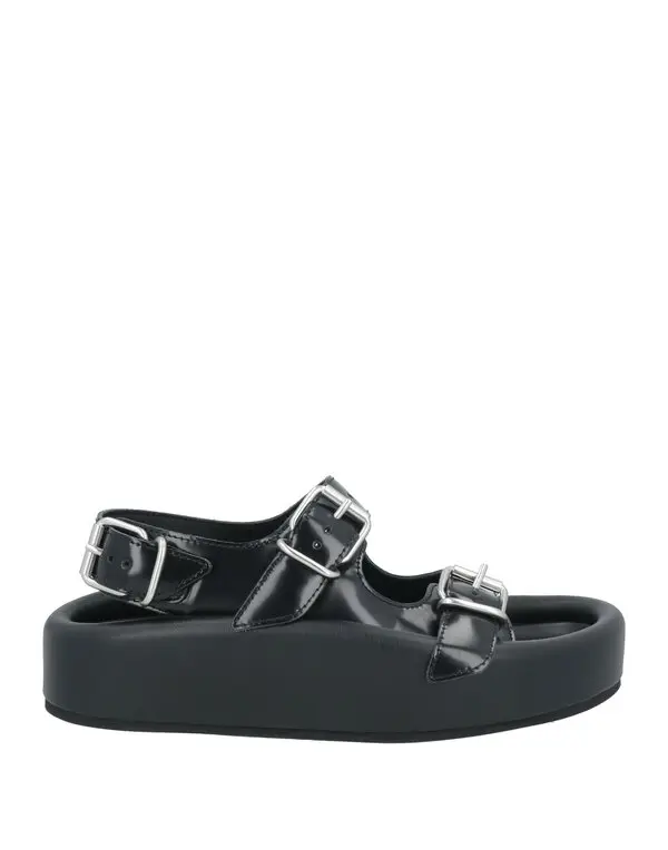MAISON MARGIELA Glossed Leather Slingback Sandals