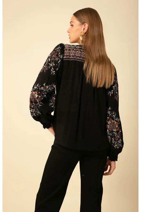 Hale Bob Royalty Embroidered Top