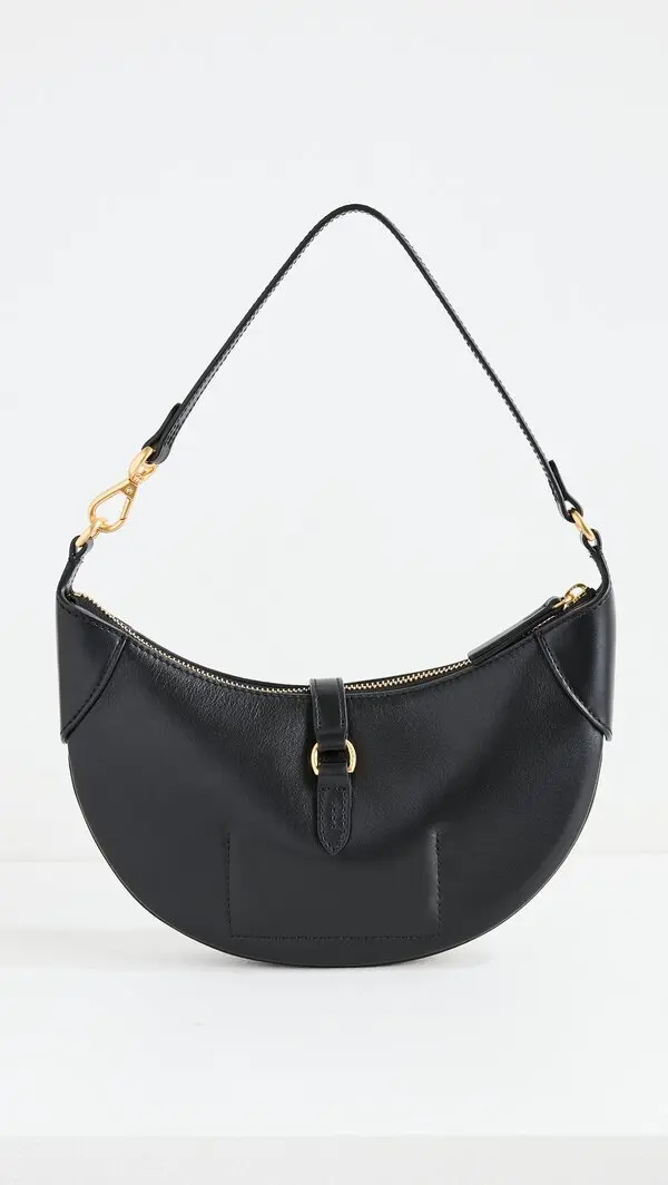 Polo Ralph Lauren Small Grain Shoulder Bag - Black