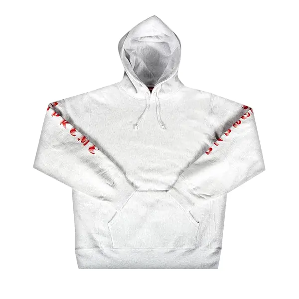 Supreme Gradient Sleeve Hooded Sweatshirt - Grey
