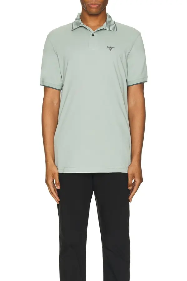 Barbour Denwick Polo Shirt In Blue