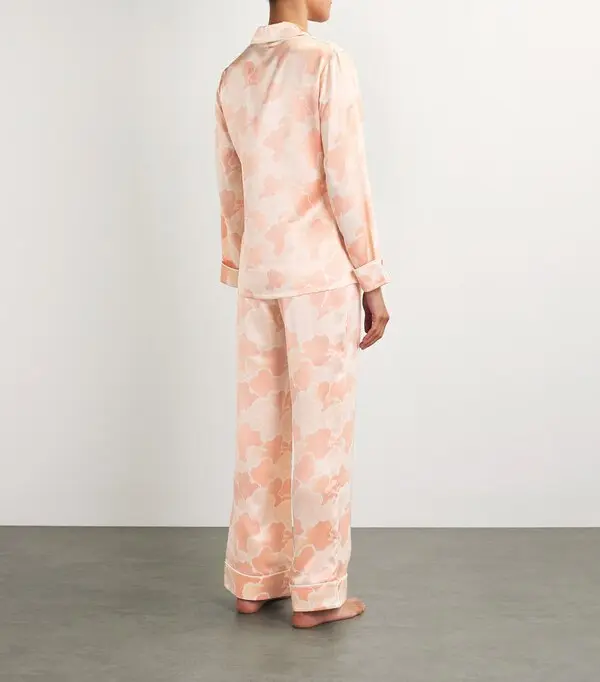 Olivia Von Halle Silk Lila Icarus Cloud Pyjama Set