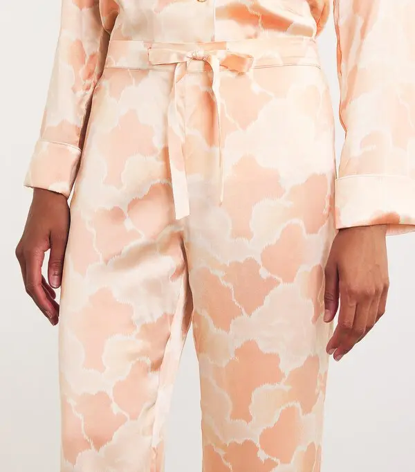 Olivia Von Halle Silk Lila Icarus Cloud Pyjama Set