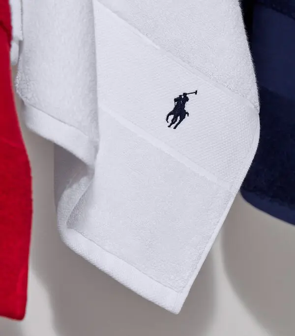 Ralph Lauren Polo Player Bath Towel - White
