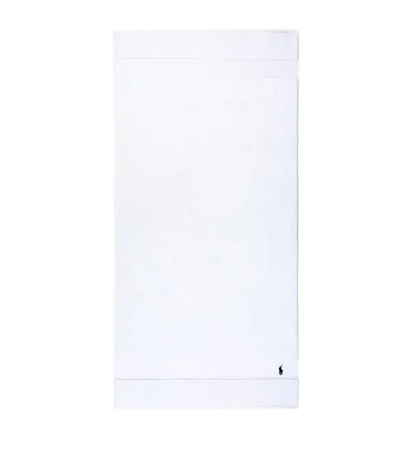 Ralph Lauren Polo Player Bath Towel - White