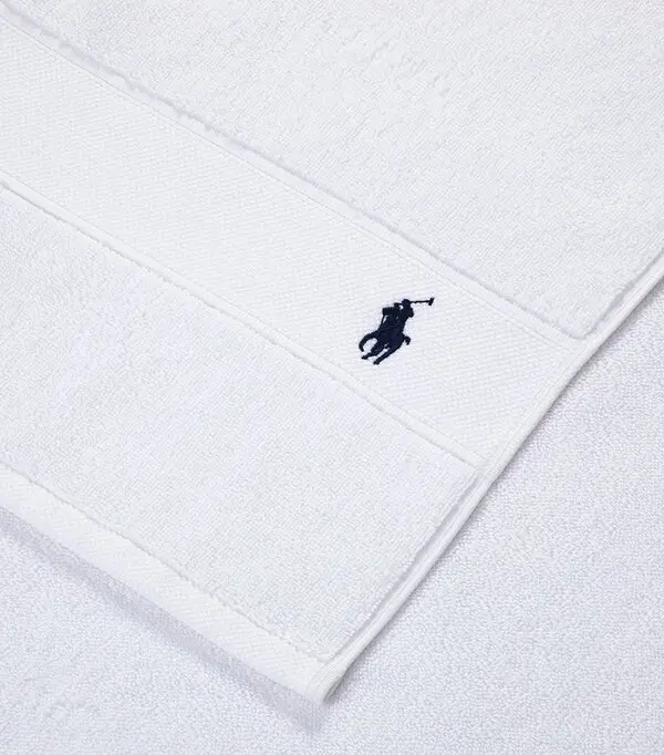 Ralph Lauren Polo Player Bath Towel - White
