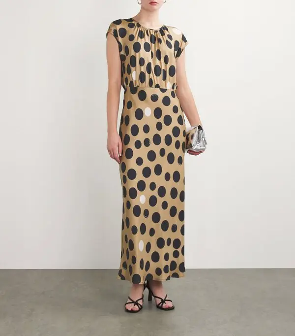 flowy a line midi dress Elegant A-Line Chiffon Midi Wedding Guest Dress