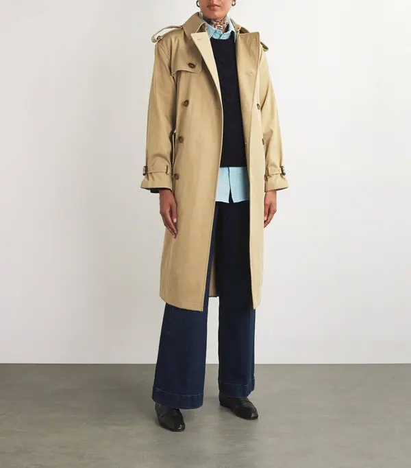 Polo Ralph Lauren Cotton Gabardine Double-breasted Trench Coat