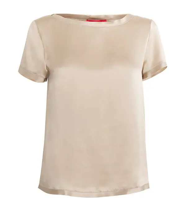 Max & Co. Silk T-shirt - Brown