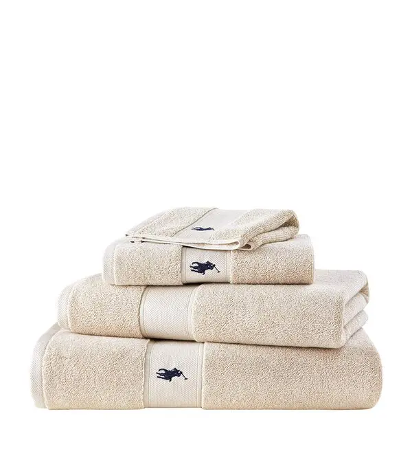Ralph Lauren Polo Player Bath Towel - Beige