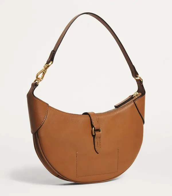 Polo Ralph Lauren Leather Polo Id Shoulder Bag - Beige