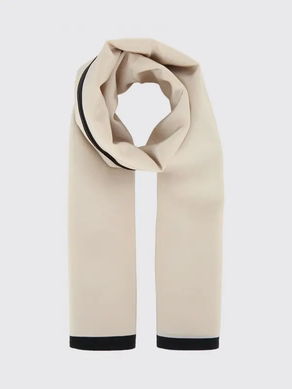 TOTEME Monogram Print Silk Square Scarf With Contrasting Logo