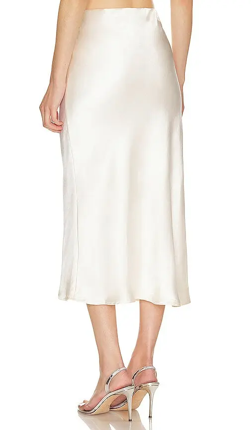 RUNAWAY THE LABEL Satin Pull-on Midi Skirt