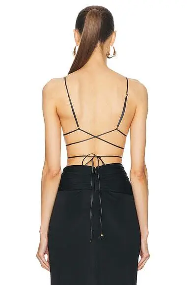 Saint Laurent Triangle Bralette