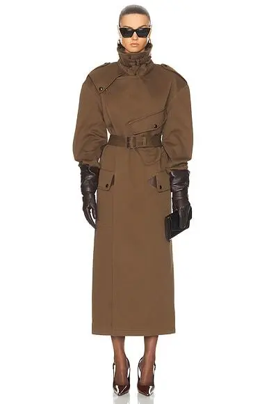 Saint Laurent Belted Coat