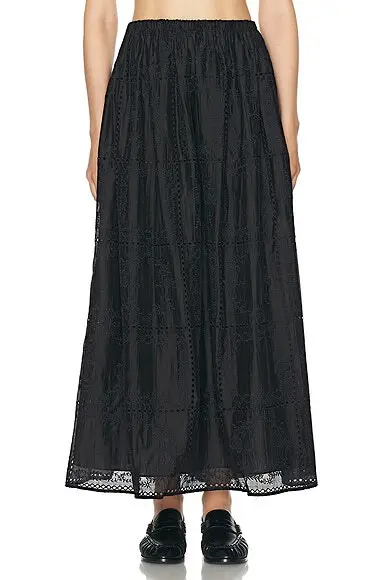 HELSA Handkerchief Midi Skirt