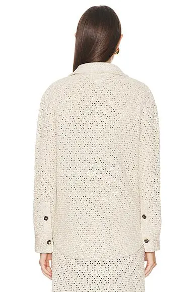 Bottega Veneta Long Sleeve Button Up Top