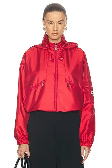 Moncler Hemar Short Parka - Red