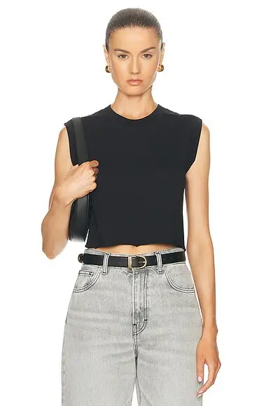 Eterne Cropped Muscle Tank Top
