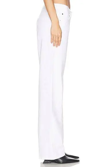 EB DENIM Low Rise Baggy Jeans - White