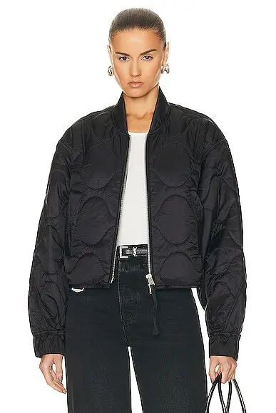 AGOLDE X Shoreditch Ski Club Iona Quilted Bomber Jacket
