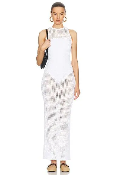Alaïa Maxi Dress - Blanc