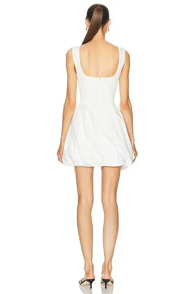 Simkhai Juni Tank Bubble Mini Dress - White