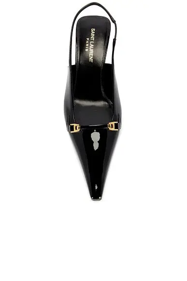 Saint Laurent Carine Slingback Pump - Nero