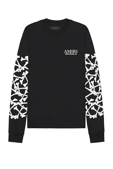 Amiri Bones Stacked Long Sleeve Tee