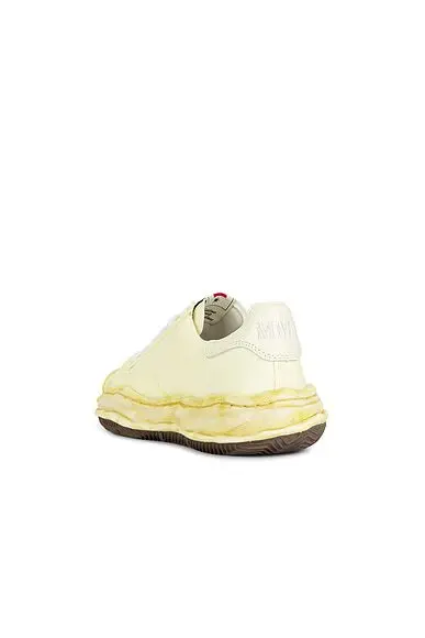 Mihara Yasuhiro Blakey Original Sole Canvas Garment Dye Low Top Sneakers - White