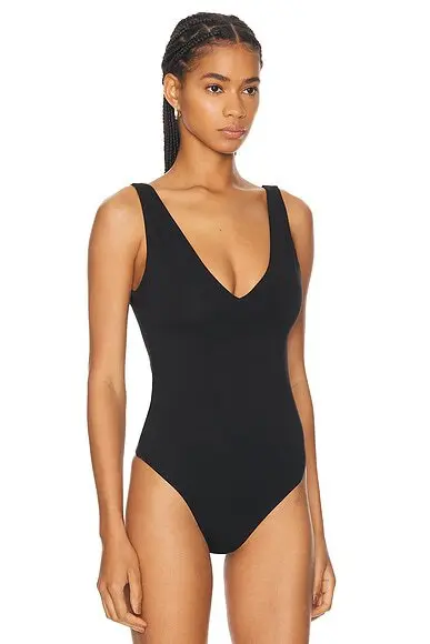 SANS FAFF Plunge V Bodysuit - Black