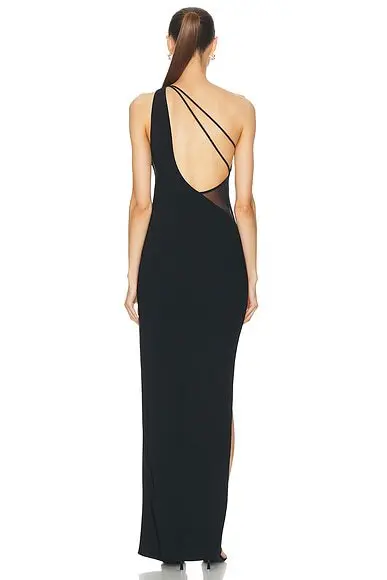 THE SEI Curve Gown With Mesh Inset