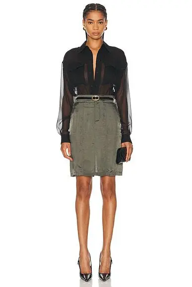 Saint Laurent Button Up Top
