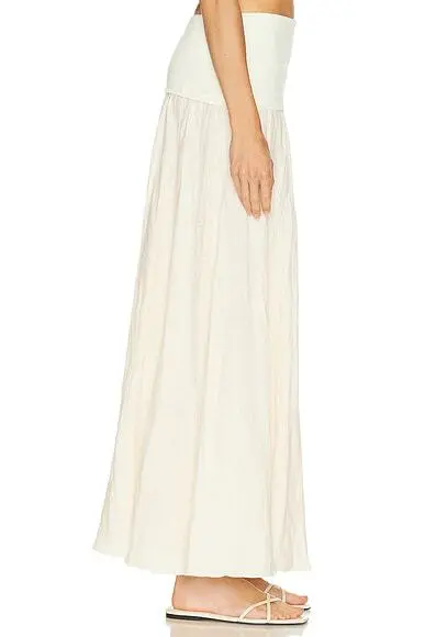 Johanna Ortiz Light And Sound Ankle Skirt - Ecru