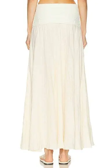Johanna Ortiz Light And Sound Ankle Skirt - Ecru