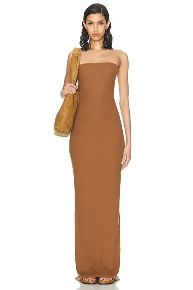 Eterne Tube Maxi Dress - Earth