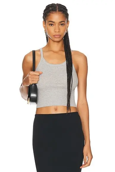 Eterne Cropped Rib Tank Top
