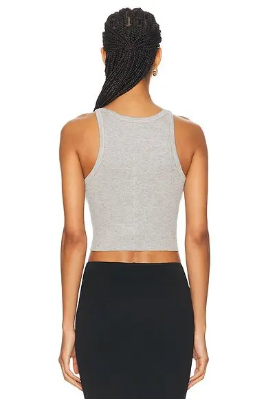 Eterne Cropped Rib Tank Top