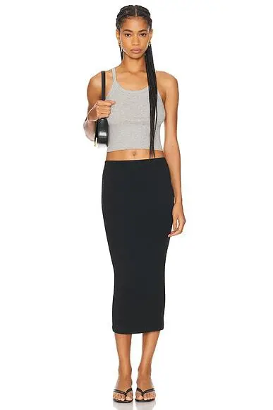 Eterne Cropped Rib Tank Top