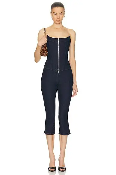 EB DENIM Split Hem Capri Jeans