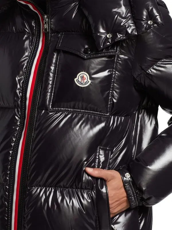 Moncler Montbeliard Hooded Down Jacket - Black