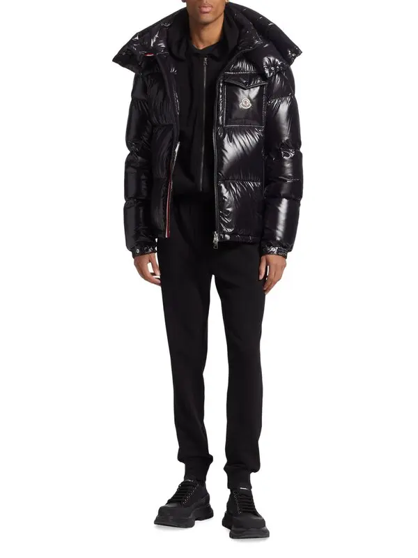 Moncler Montbeliard Hooded Down Jacket - Black