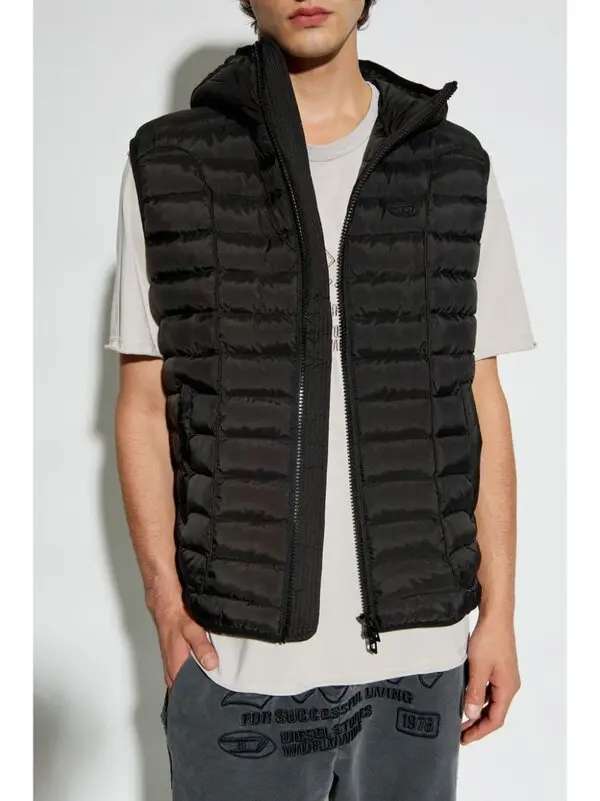 DIESEL W-temple Gilet - Black
