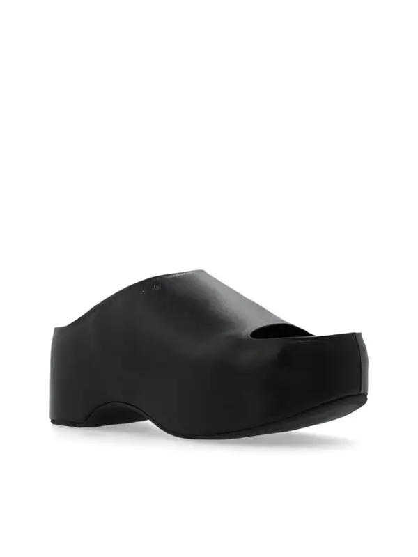 Marni 75mm Wedge Leather Sandals